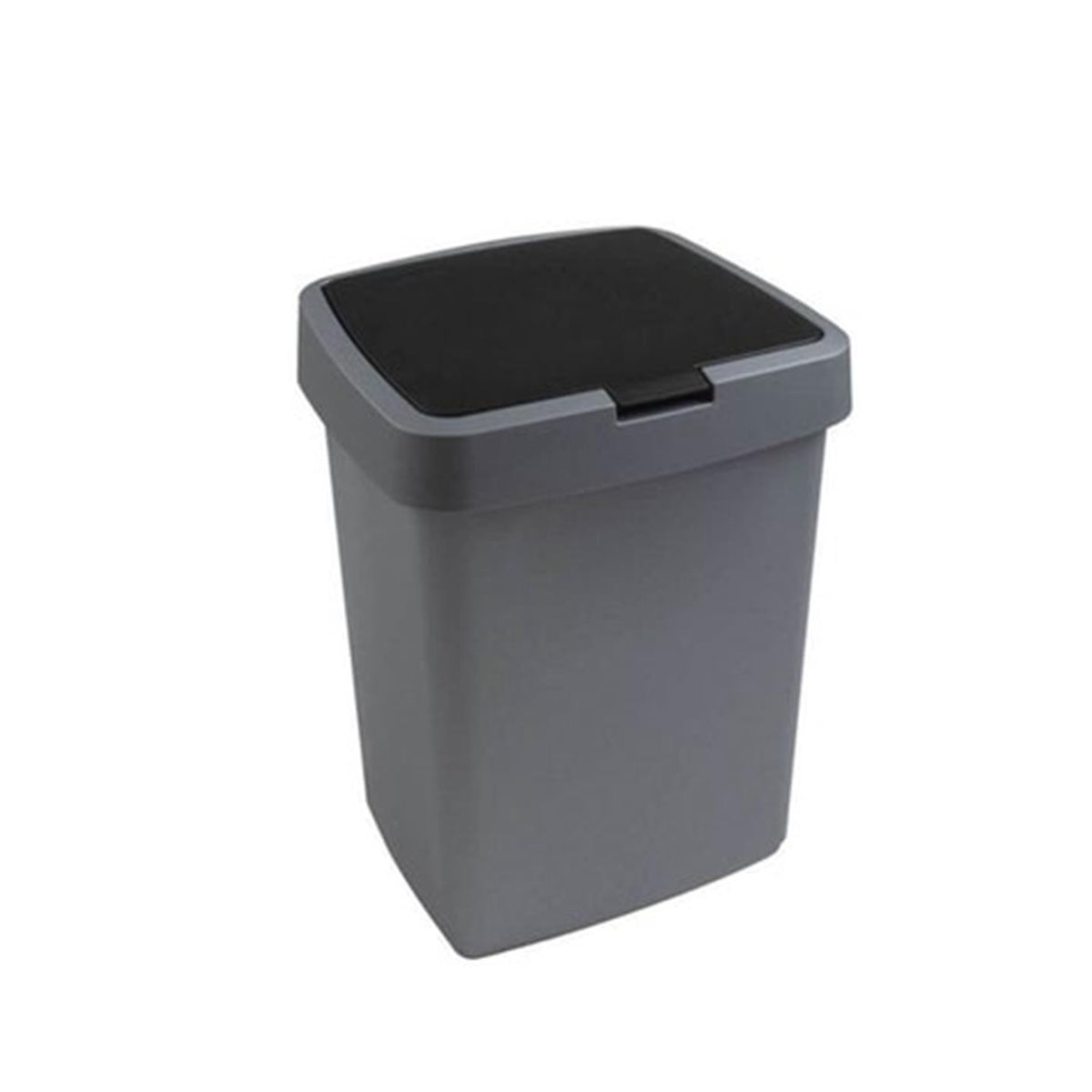 Sunware delta waste bin with lid 10 l silver gray – Tormino